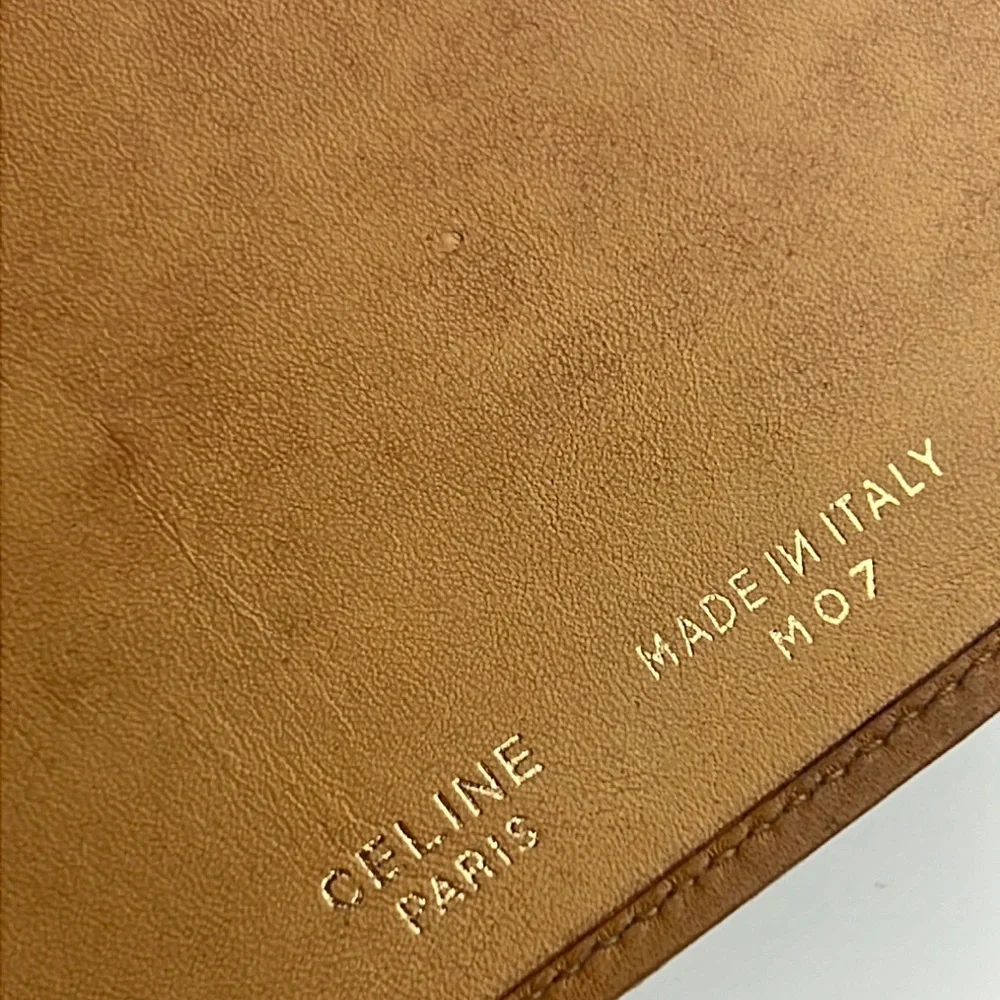 Celine | Bags | Celine Macadam Pvc Leather Bifold Wallet Logo Beige ...